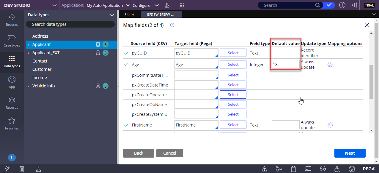 A short guide on importing data to a Data Type in Pega | Support Center